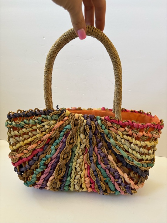 Sun’N’Sand | Bags | Sunnsand Natural Straw Multicolor Hand Bag Woven ...